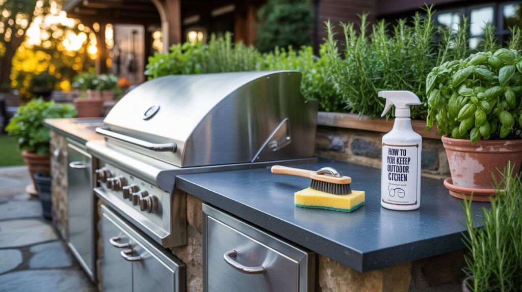 How To Keep Your Outdoor Kitchen Clean - Home Vibe Expert