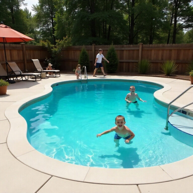19 Farmhouse Backyard with Pool Ideas to Increase Your Property Value ...