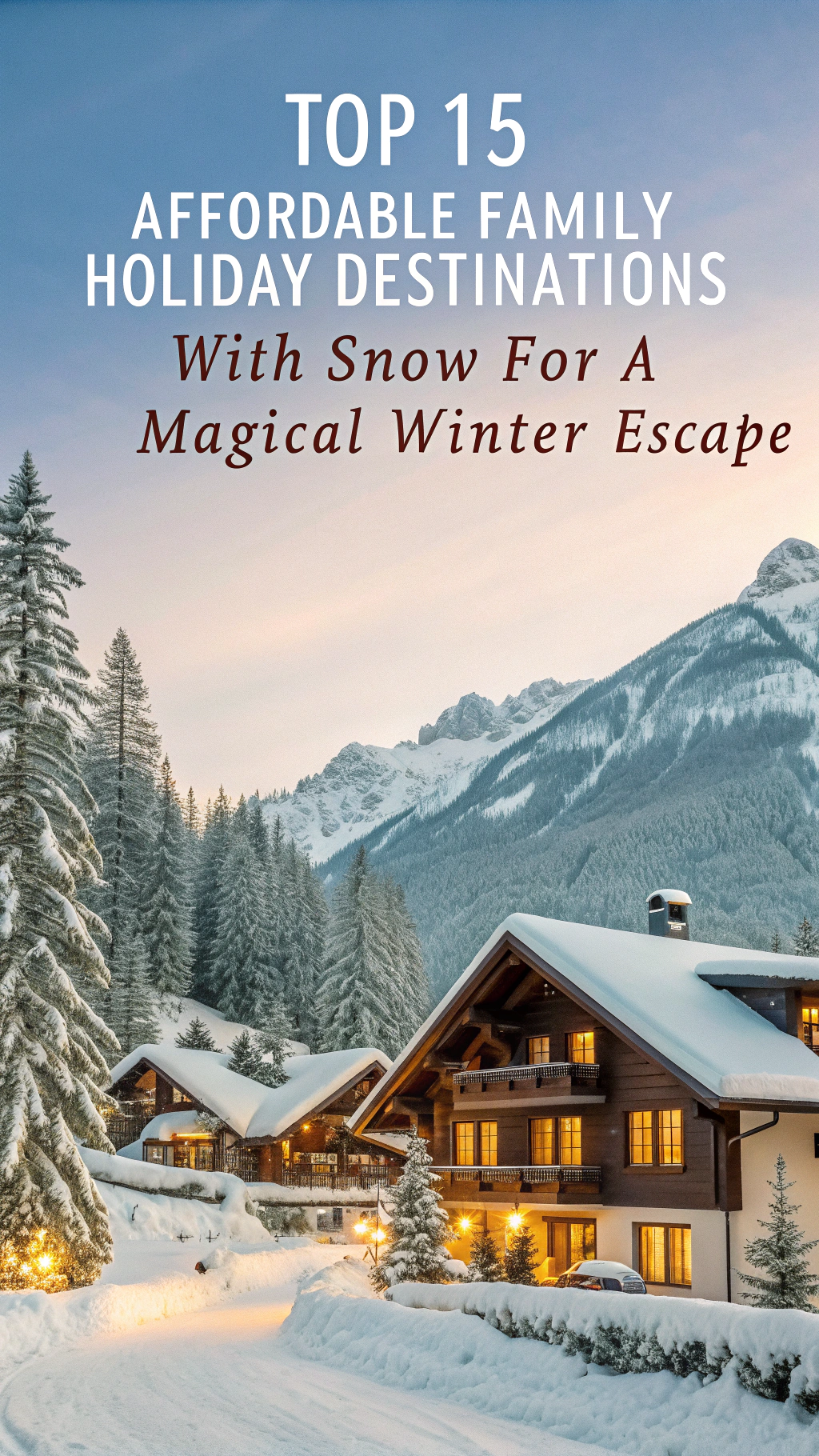 Top 15 Affordable Family Holiday Destinations With Snow for a Magical ...