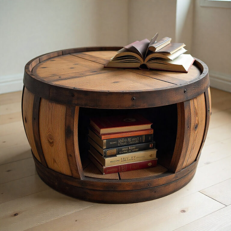 16 Creative Round Coffee Table Ideas for DIY Enthusiasts - Home Vibe Expert