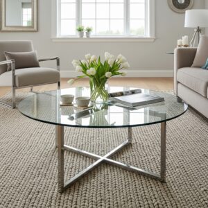 16 Creative Round Coffee Table Ideas for DIY Enthusiasts - Home Vibe Expert
