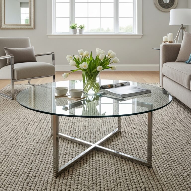 16 Creative Round Coffee Table Ideas for DIY Enthusiasts - Home Vibe Expert