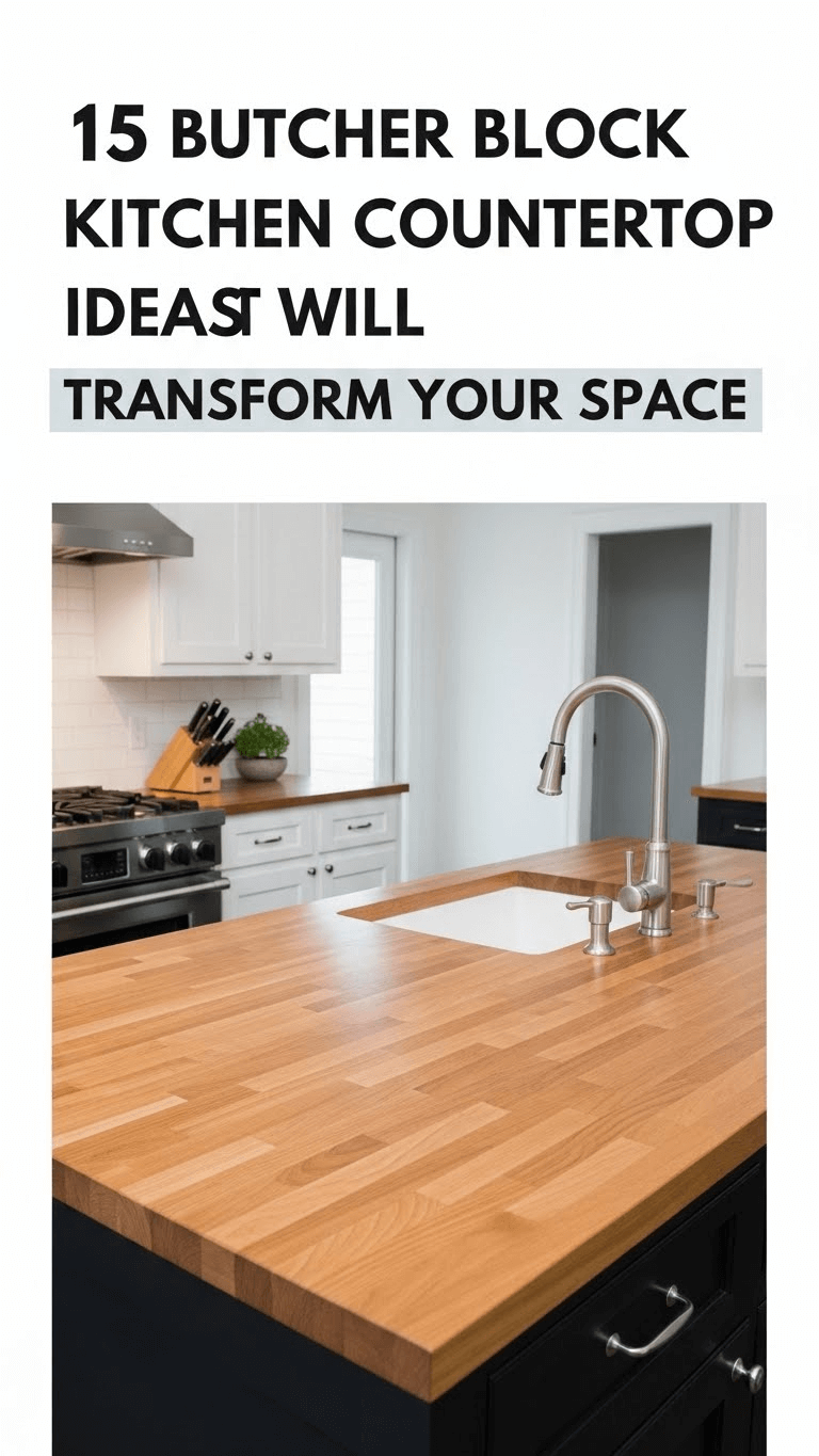 15 Butcher Block Kitchen Countertop Ideas That Will Transform Your ...