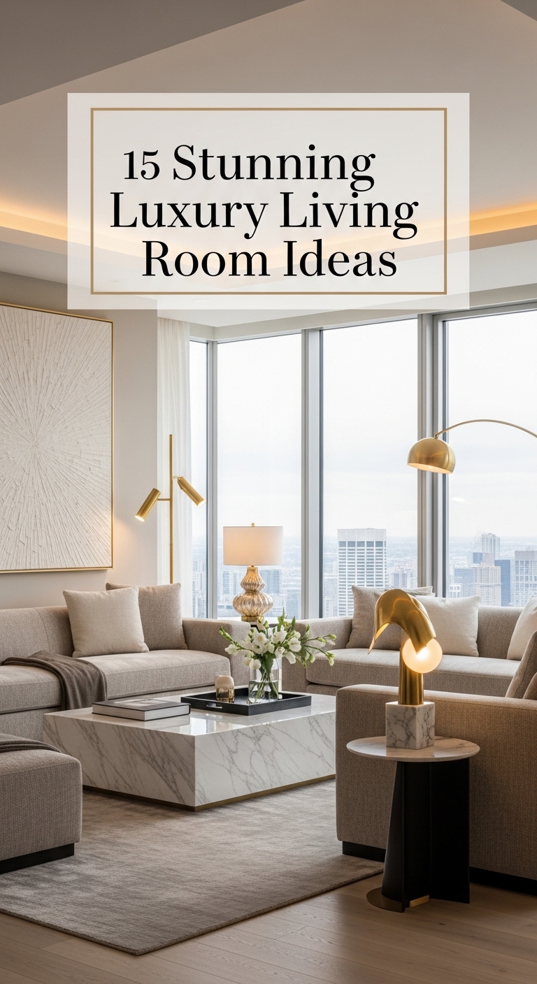 15 Stunning Ideas for Luxury Living Room Interior Design - Home Vibe Expert